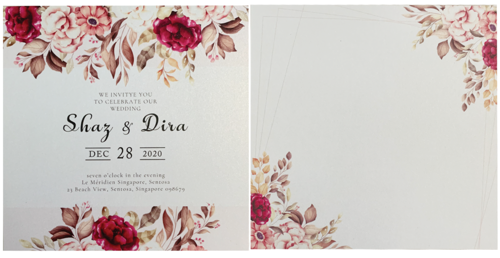 Malay Wedding Invitation Cards Singapore / Kad Jemputan Kahwin Singapore