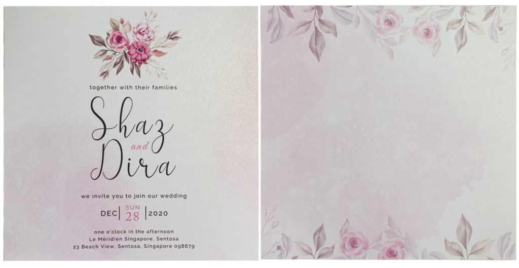 Malay Wedding Invitation Cards Singapore / Kad Jemputan Kahwin Singapore